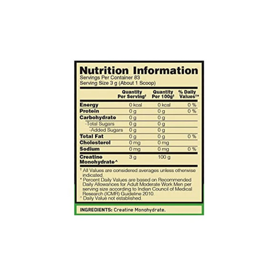 ON Optimum Nutrition Micronized Creatine Powder 300 gm Unflavoured ...