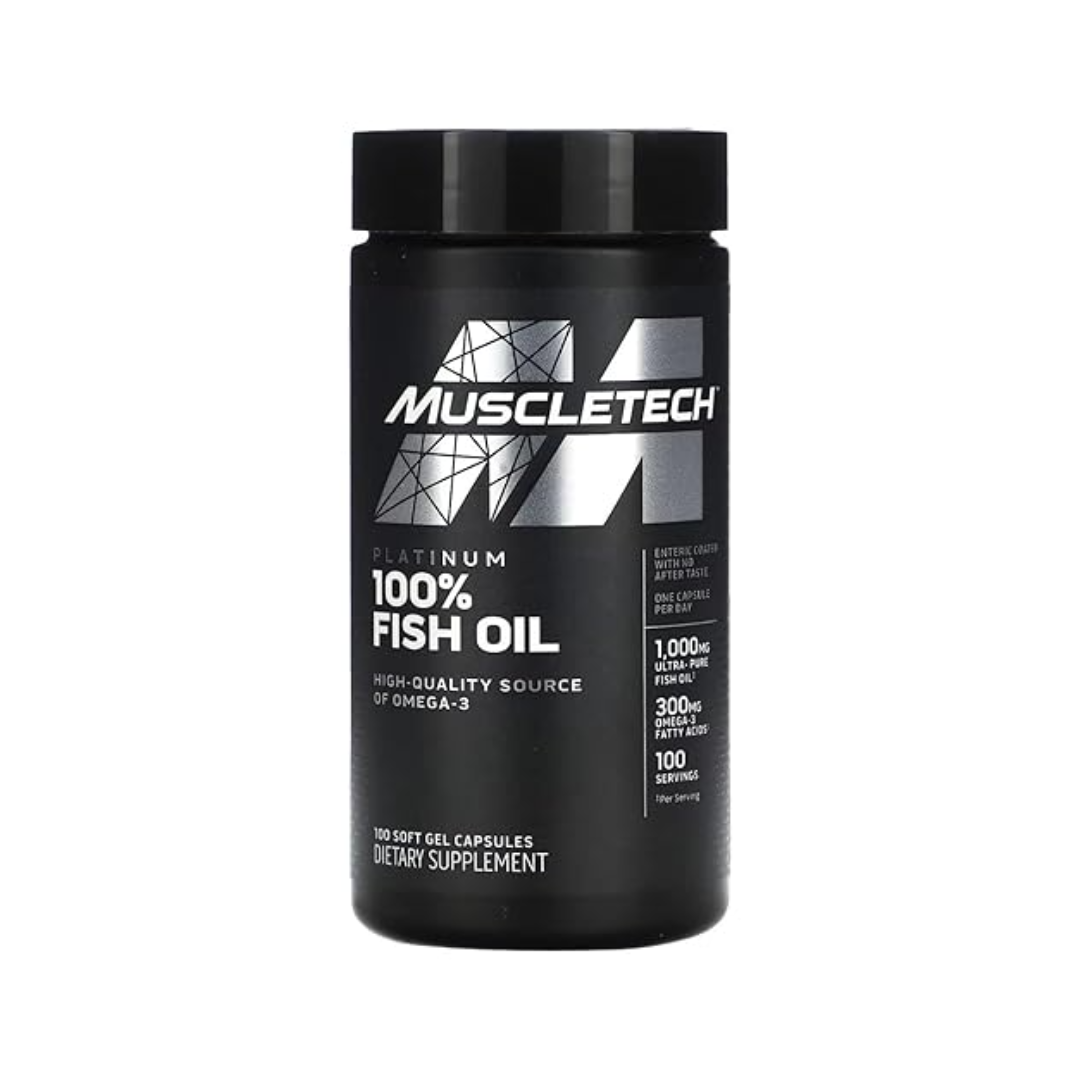 MuscleTech Platinum Fish Oil 100 Softgels Unflavoured– Protein Nation